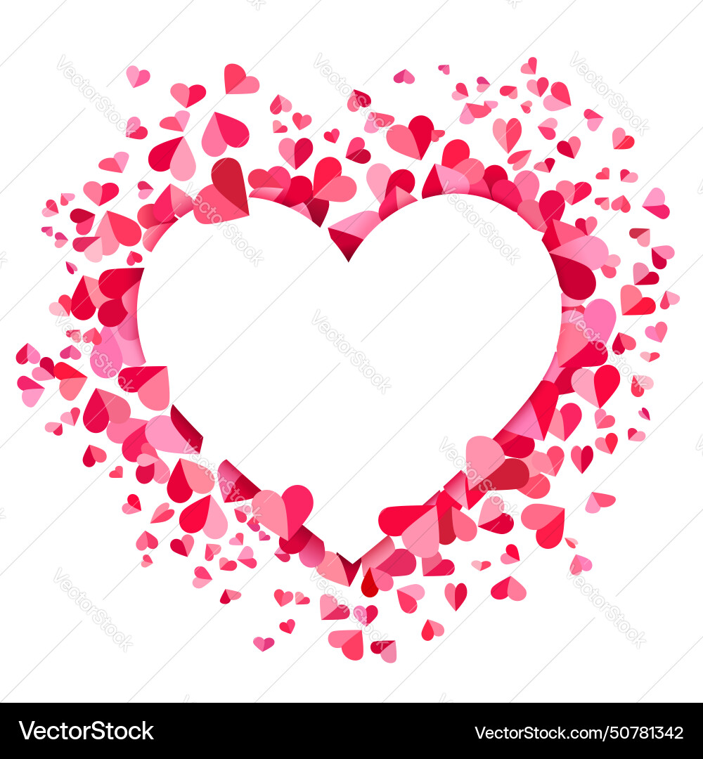 Heart frame Royalty Free Vector Image - VectorStock