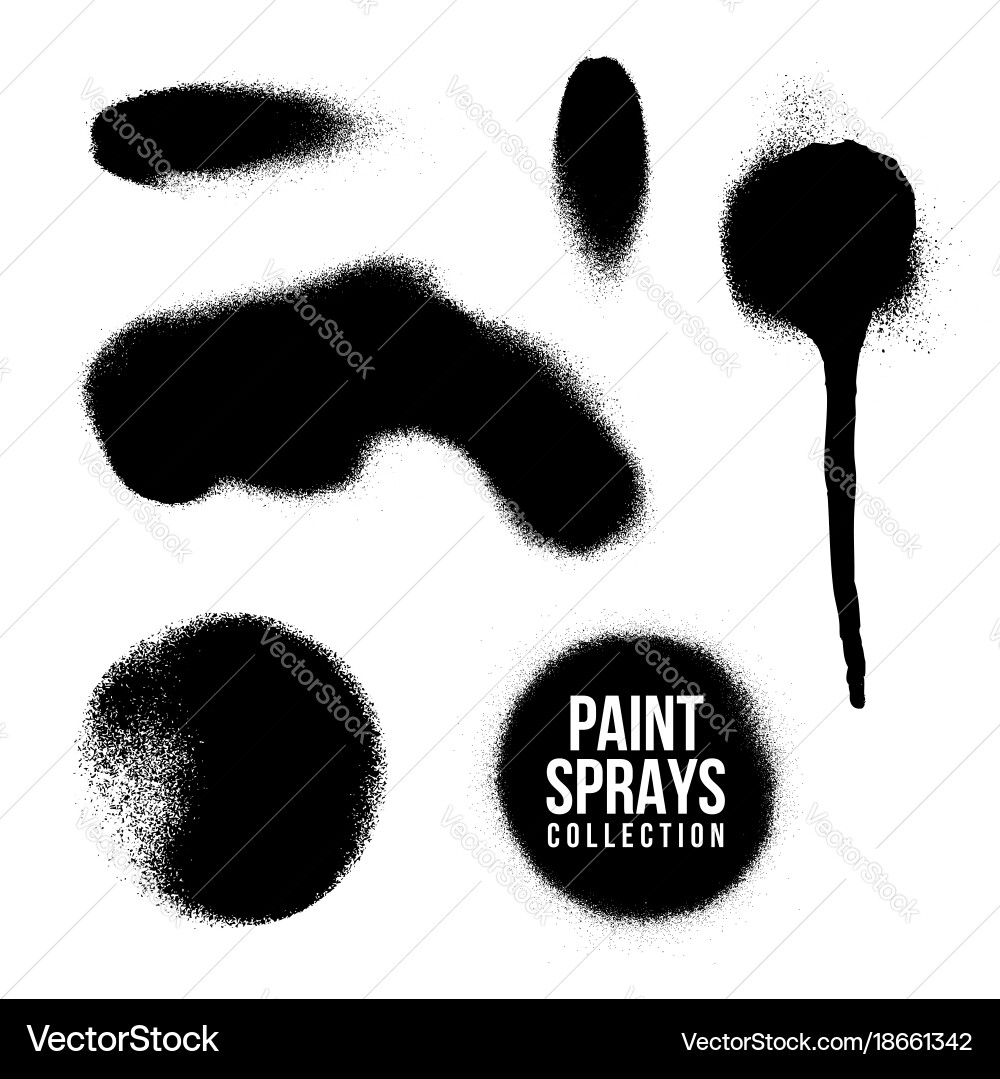Spray paint splatter texture Royalty Free Vector Image