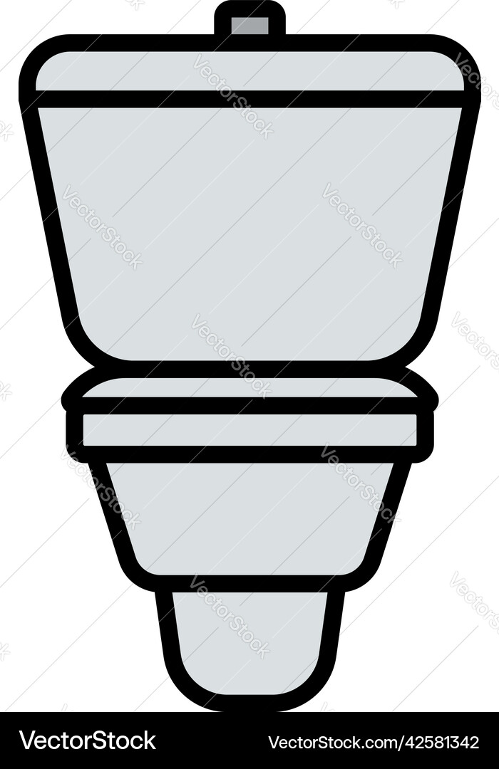 Toilet bowl icon Royalty Free Vector Image - VectorStock