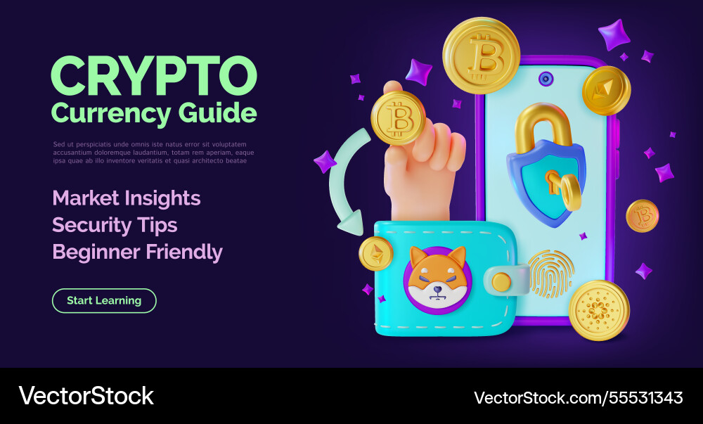 3d guide beginner friendly crypto currency concept