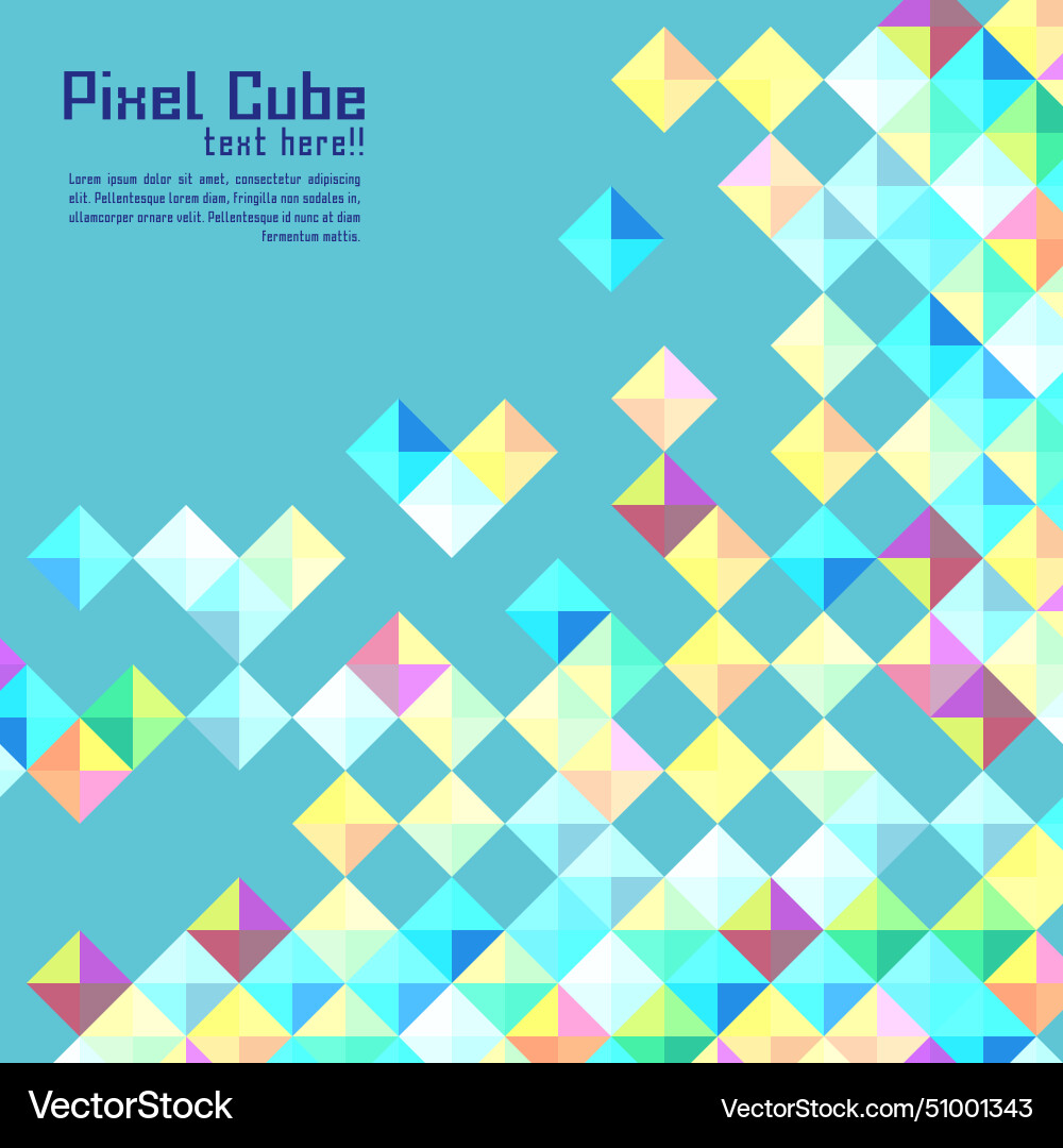 Abstract modern pixel background Royalty Free Vector Image