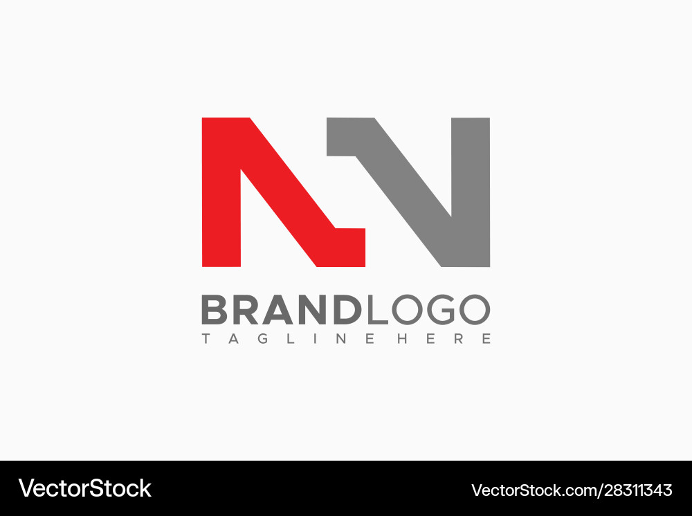 Abstract N Monogram Logo – Royalty-Free Vector | VectorStock