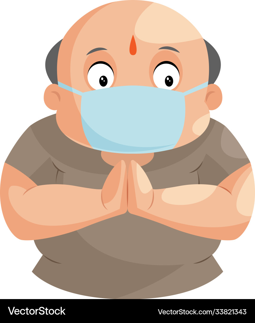 Cartoon a shopkeeper Royalty Free Vector Image