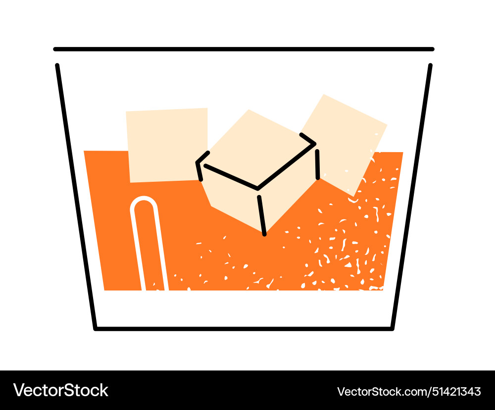 Cocktail glass drink Royalty Free Vector Image