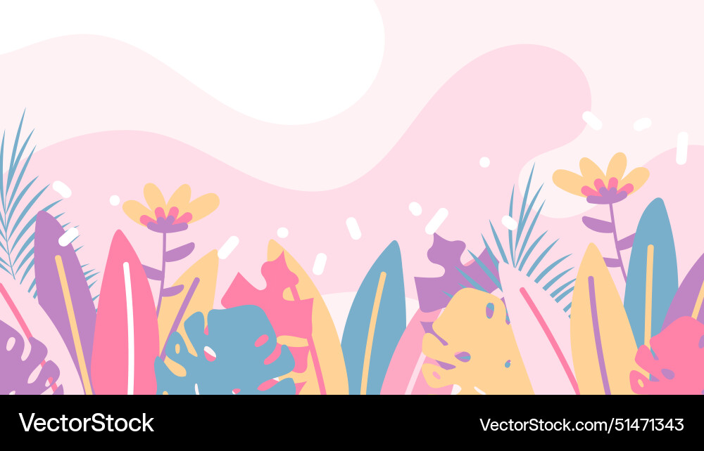 Colorful colourful creative floral spring Vector Image
