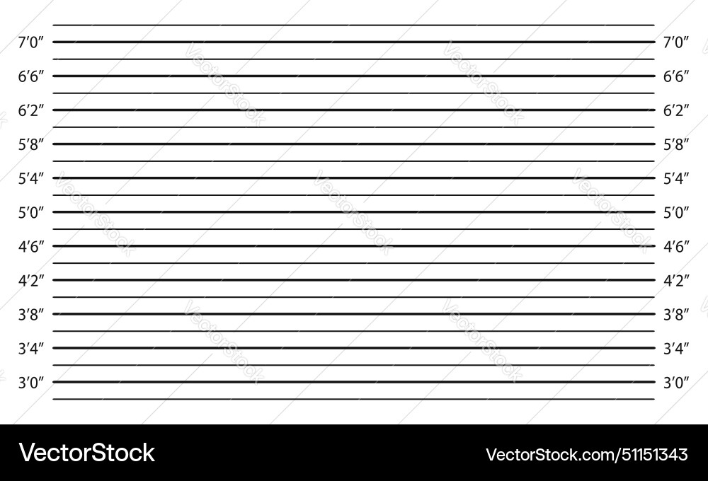 Lineup mug shot template empty background for Vector Image