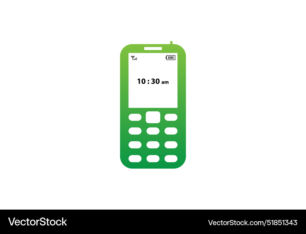 Modern mobile phone logo design template Vector Image