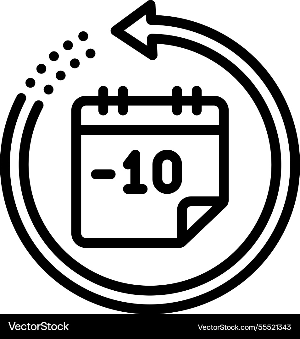 Yesterday Icon Royalty Free Vector Image - VectorStock