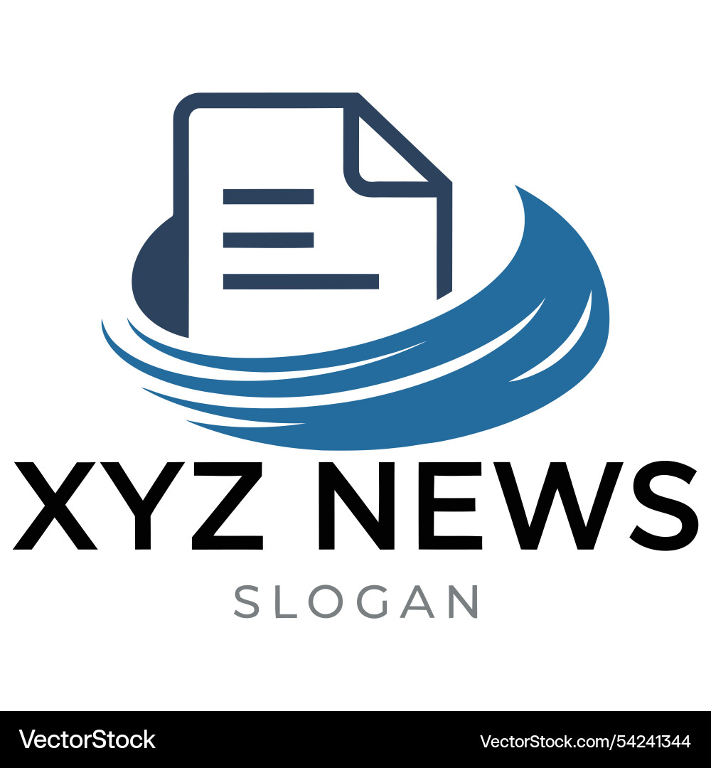 Classic newspaper logo revival Royalty Free Vector Image