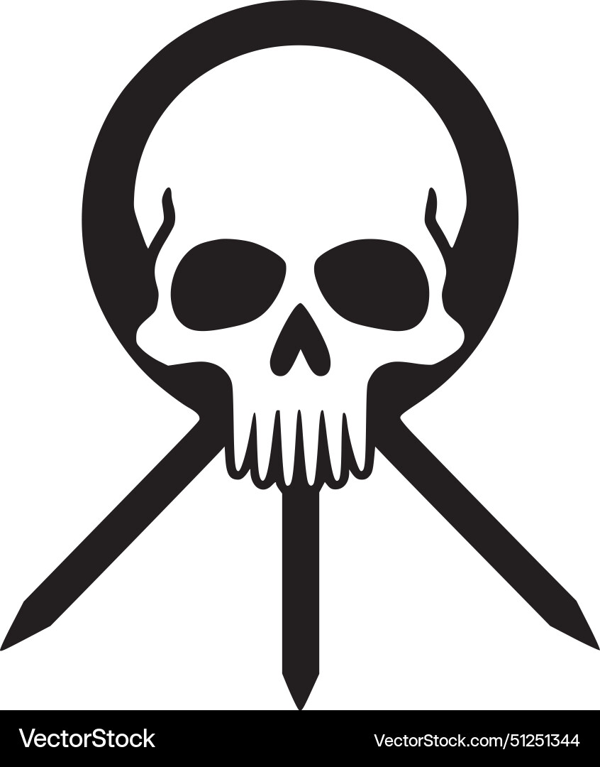 Death - minimalist and simple silhouette Vector Image