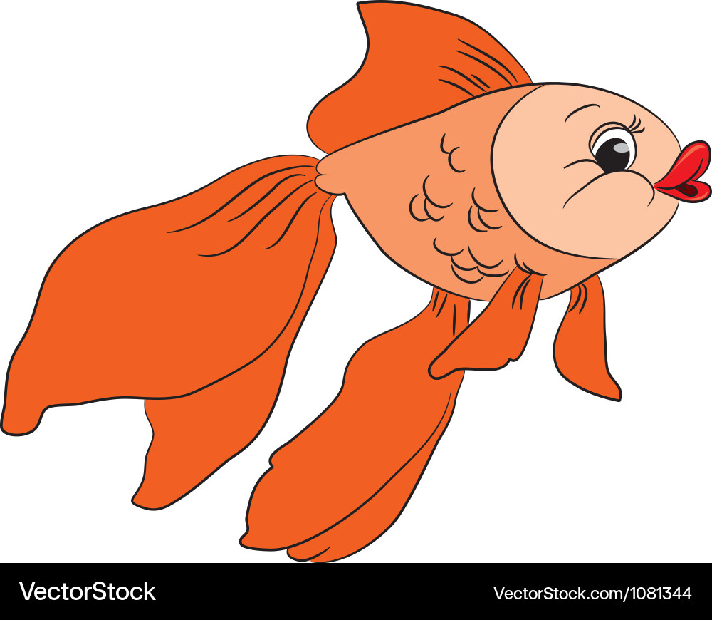 Goldfish Royalty Free Vector Image - VectorStock