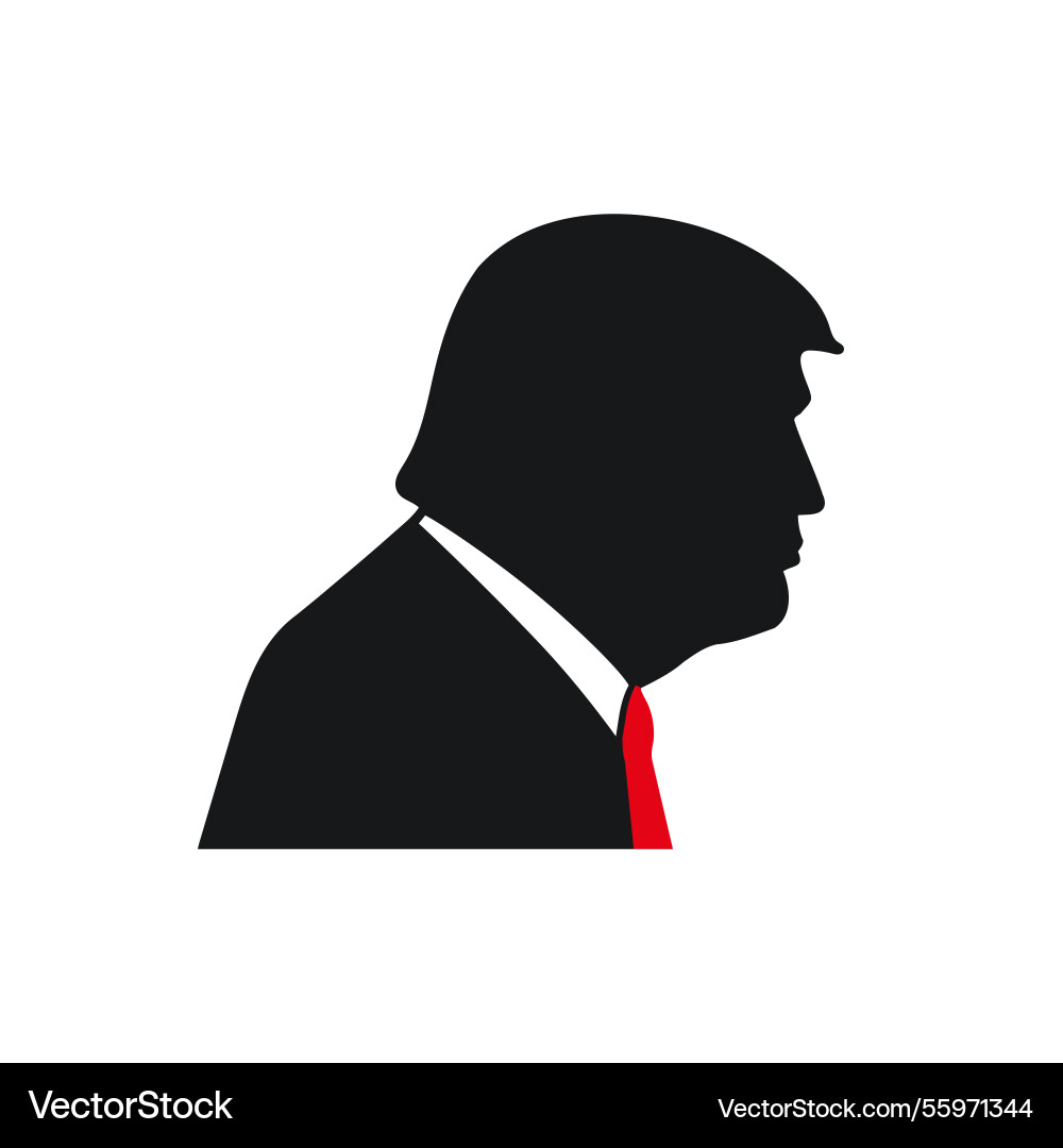 Printpresident donald trump Royalty Free Vector Image