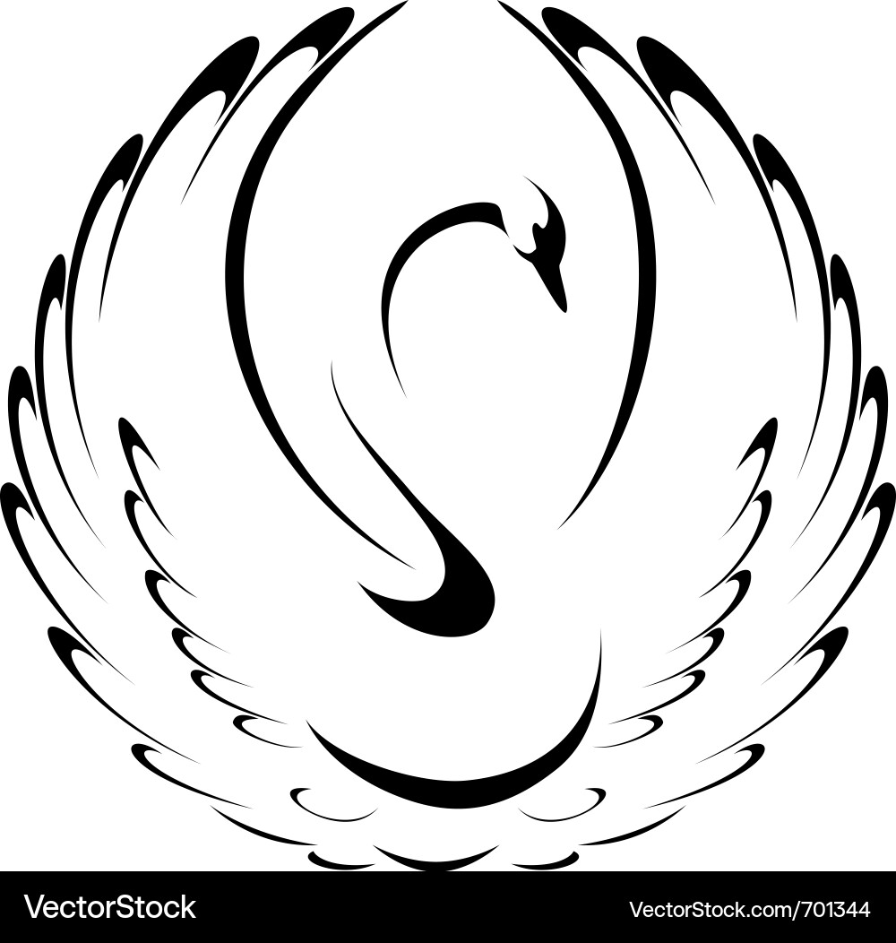 Swan Royalty Free Vector Image - VectorStock