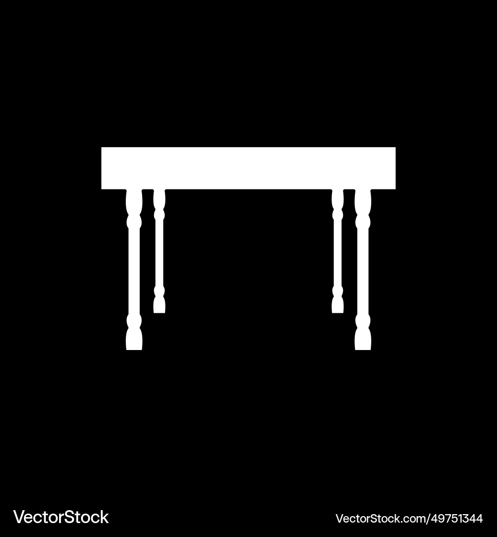 Tisch-Symbol-Logo-Bild Lizenzfreies Vektorbild