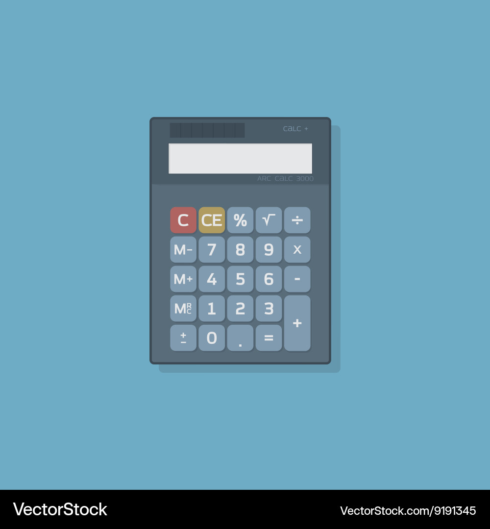 Calculator Royalty Free Vector Image - VectorStock