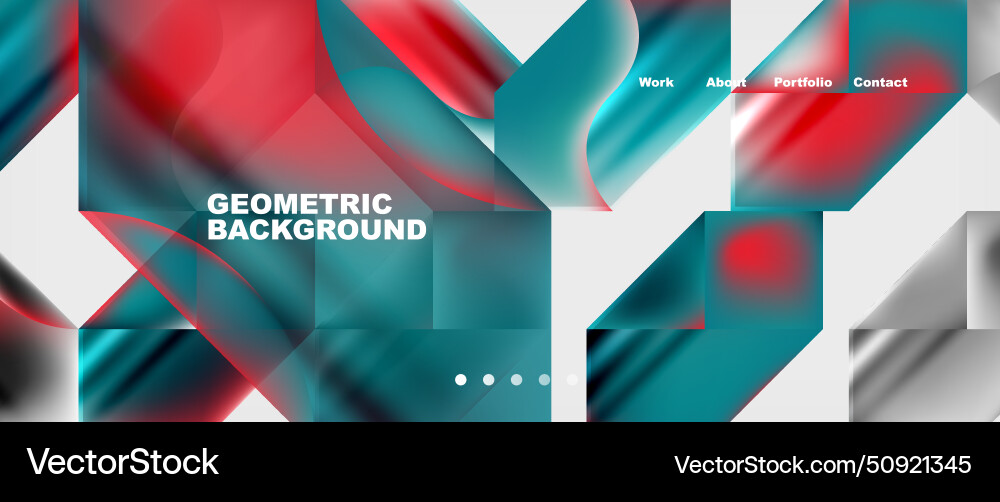 Colorful gradients with abstract geometric shapes Vector Image