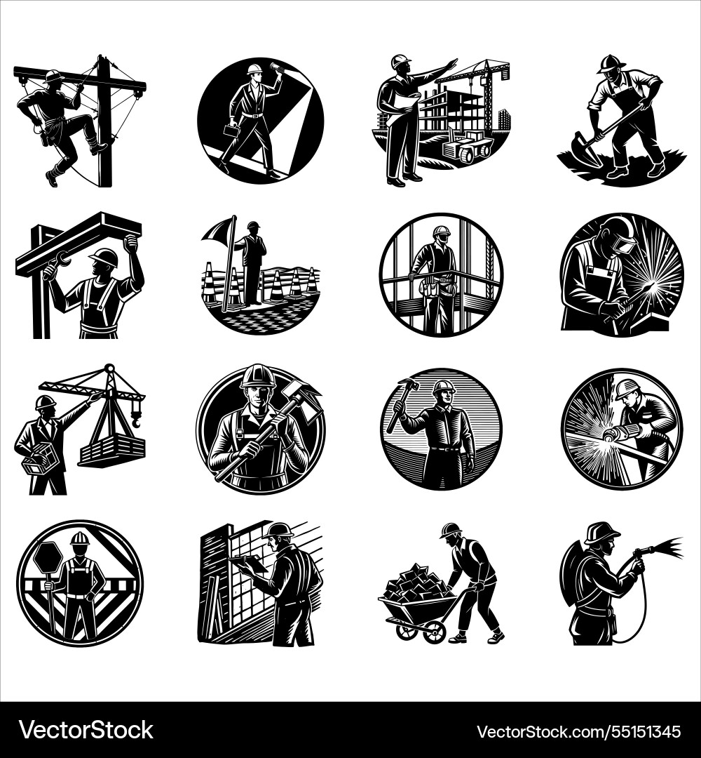 Construction worker Royalty Free Vector Image - VectorStock