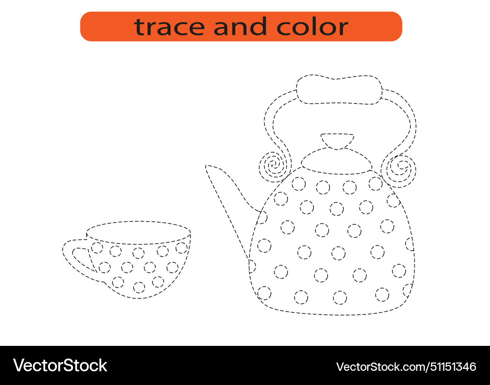 Handwriting practice for kids draw lines Vector Image