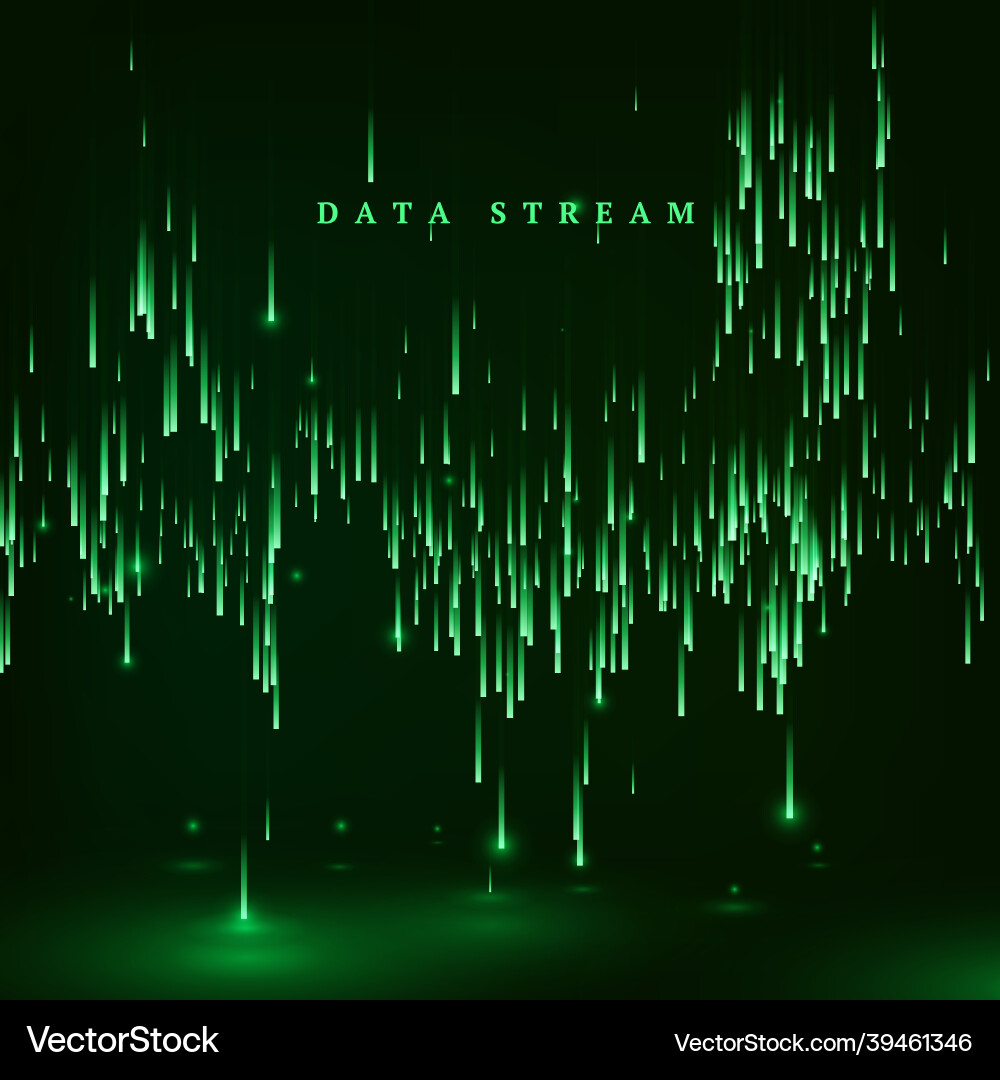 Matrix green color background in a style Vector Image