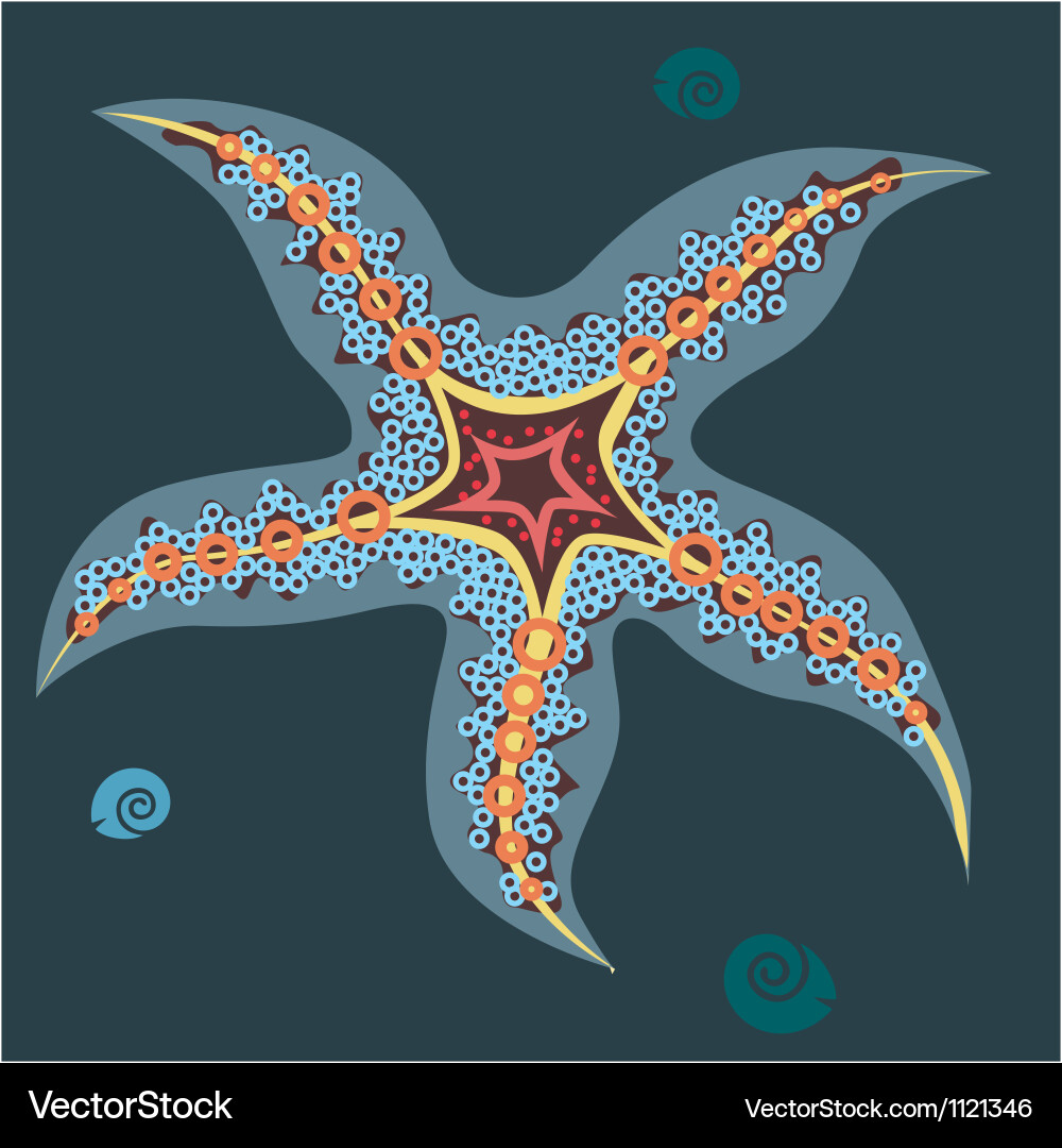 Ocean Star Pattern Royalty Free Vector Image - VectorStock