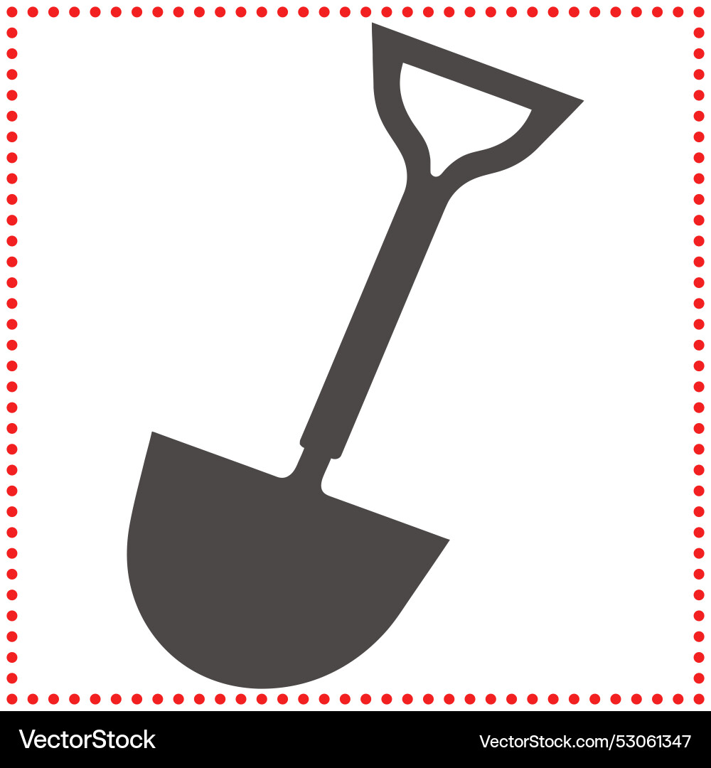 Digging to success the unforgettable silhouette Vector Image