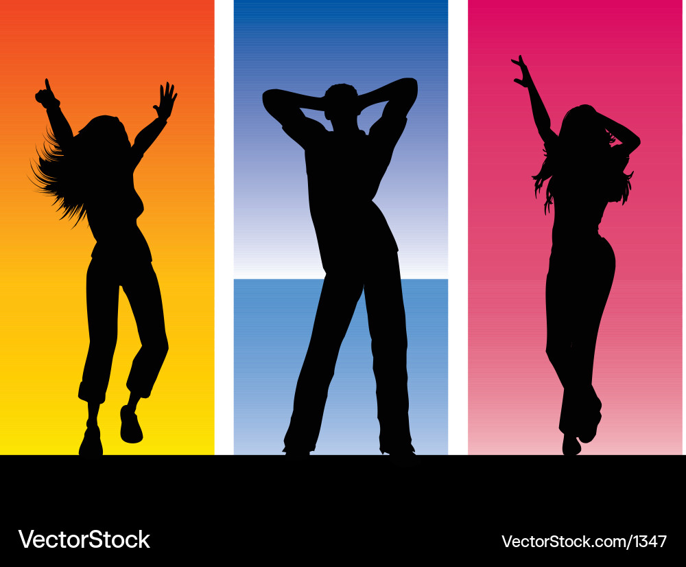 Everyone dance Royalty Free Vector Image - VectorStock