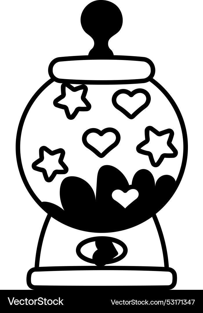 Gumball machine Royalty Free Vector Image - VectorStock