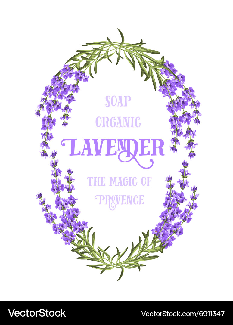 Lavender elegant card Royalty Free Vector Image