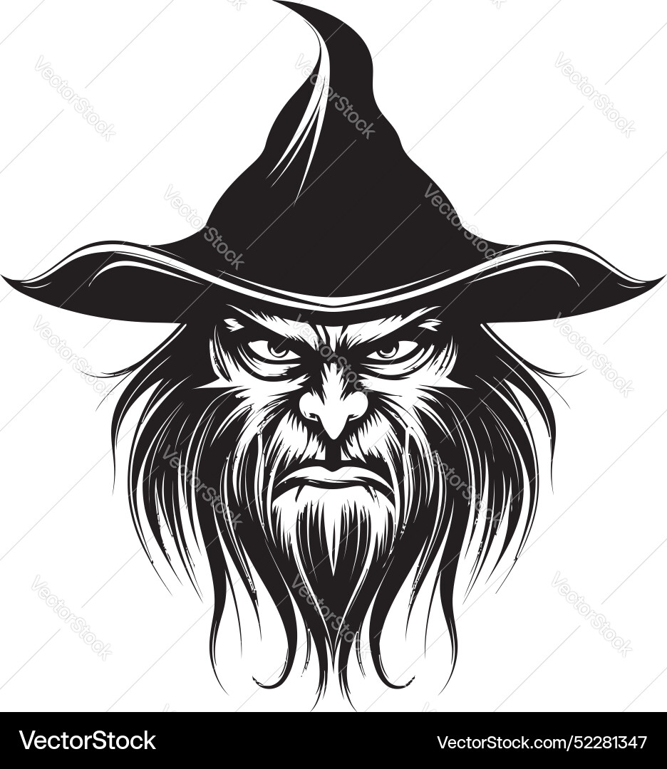 Moonlit magic eerie witch symbol nightshade nexus Vector Image