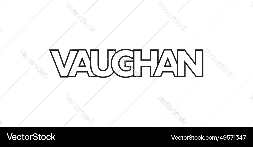 Vaughan in der Canada Emblem Design Features Vektorbild