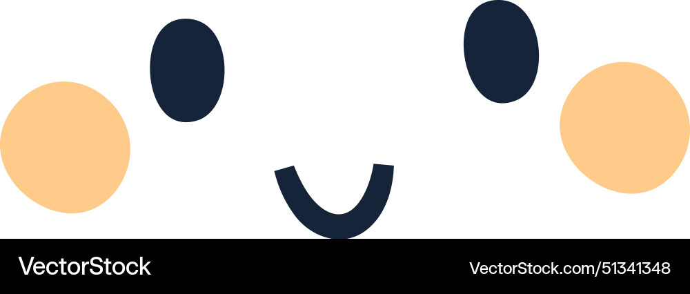 Cartoon character face Royalty Free Vector Image