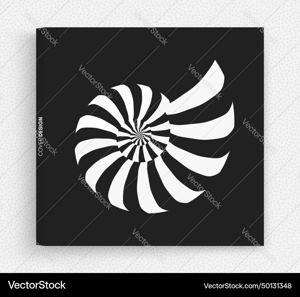 Nautilus shell abstract design element 3d Vector Image