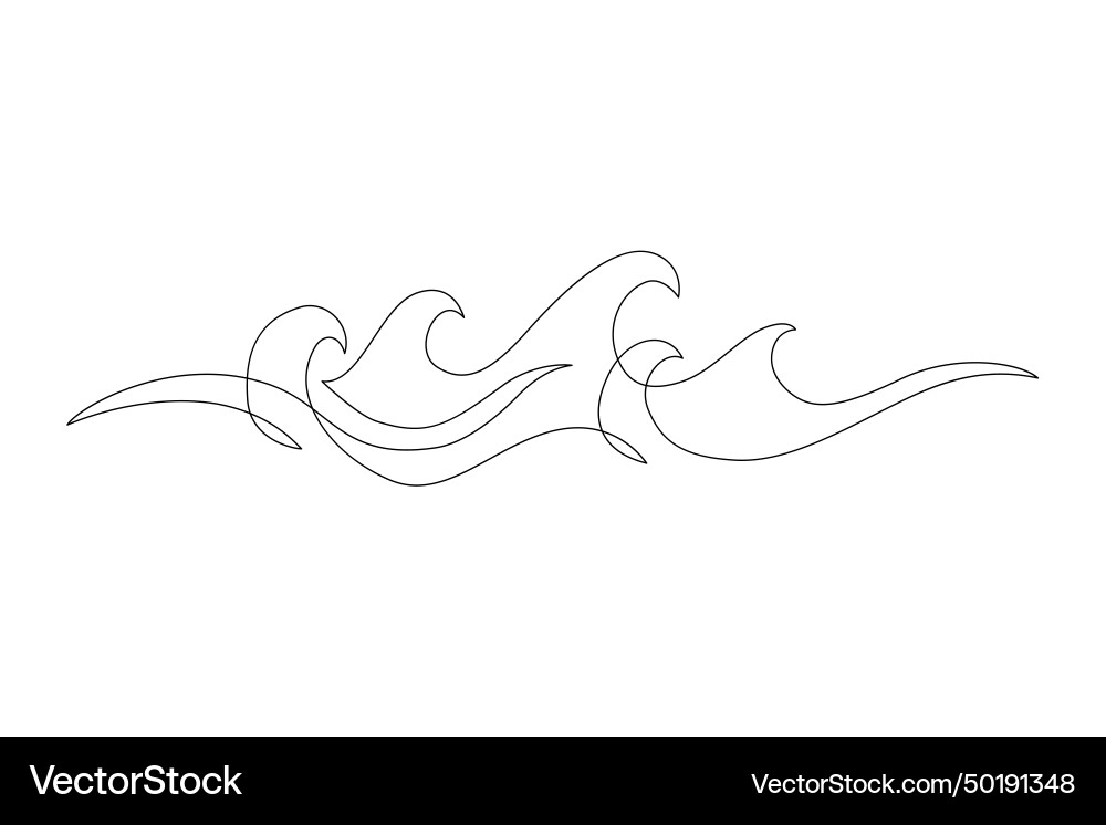 Ocean Wave Line Drawing Google Search Wave Tattoo Sea Wave One Line