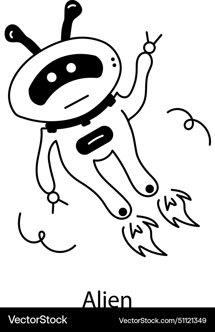 Alien Royalty Free Vector Image - VectorStock