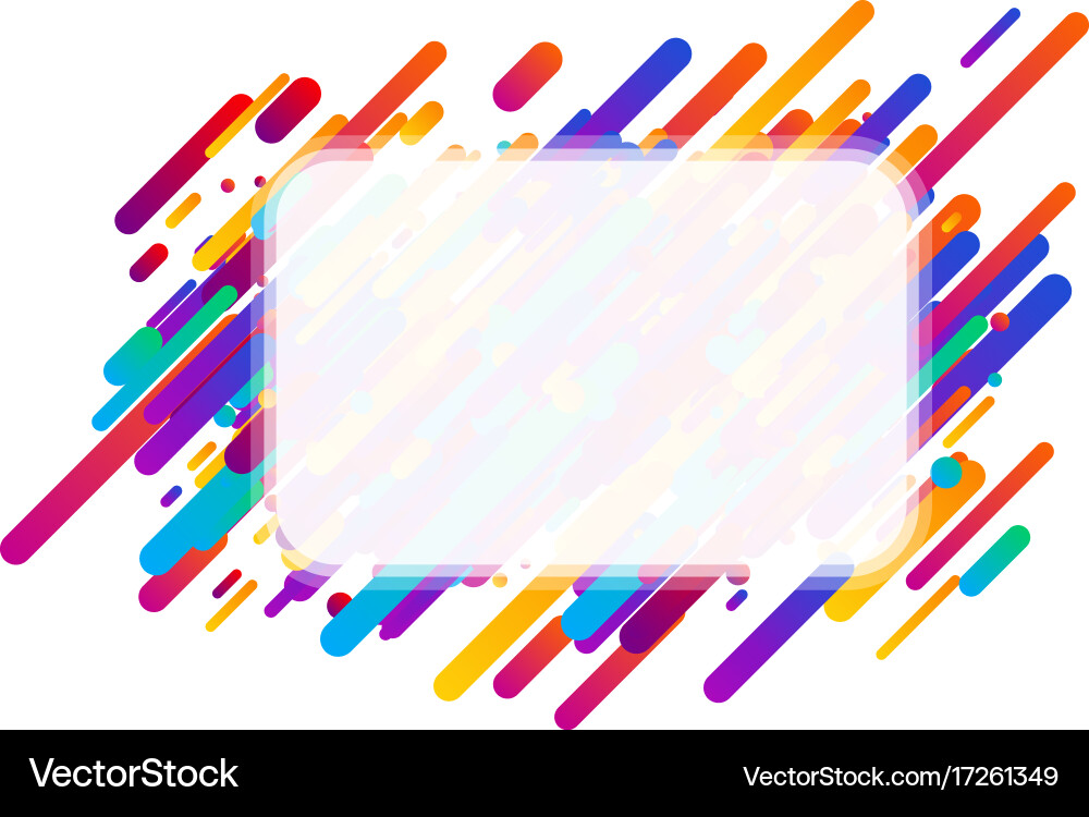 Colorful transparent abstract background on white Vector Image