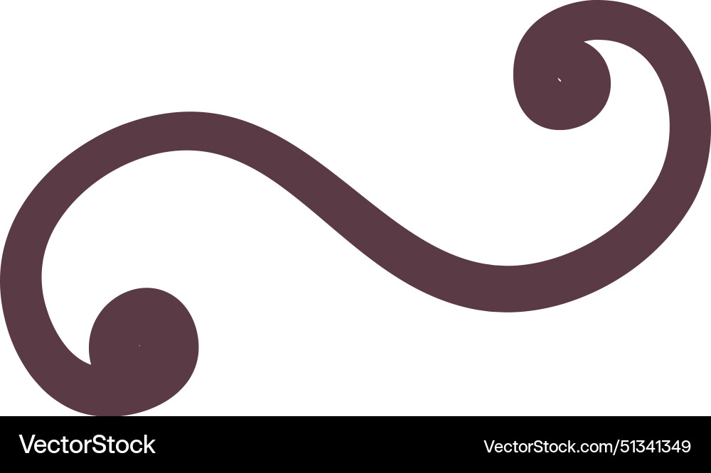 Curved symbol line Royalty Free Vector Image - VectorStock