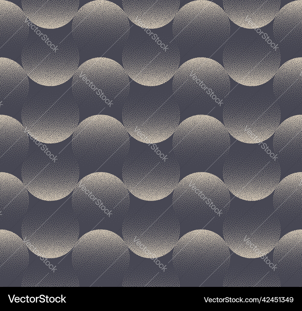 Different gradation circles retro seamless Vector Image