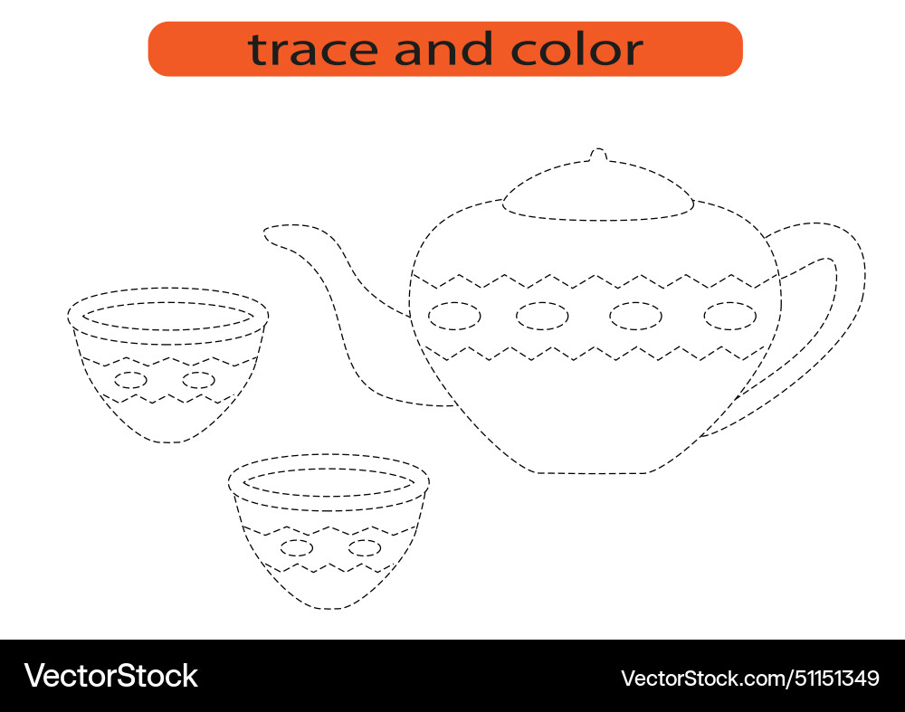 Handwriting practice for kids draw lines Vector Image