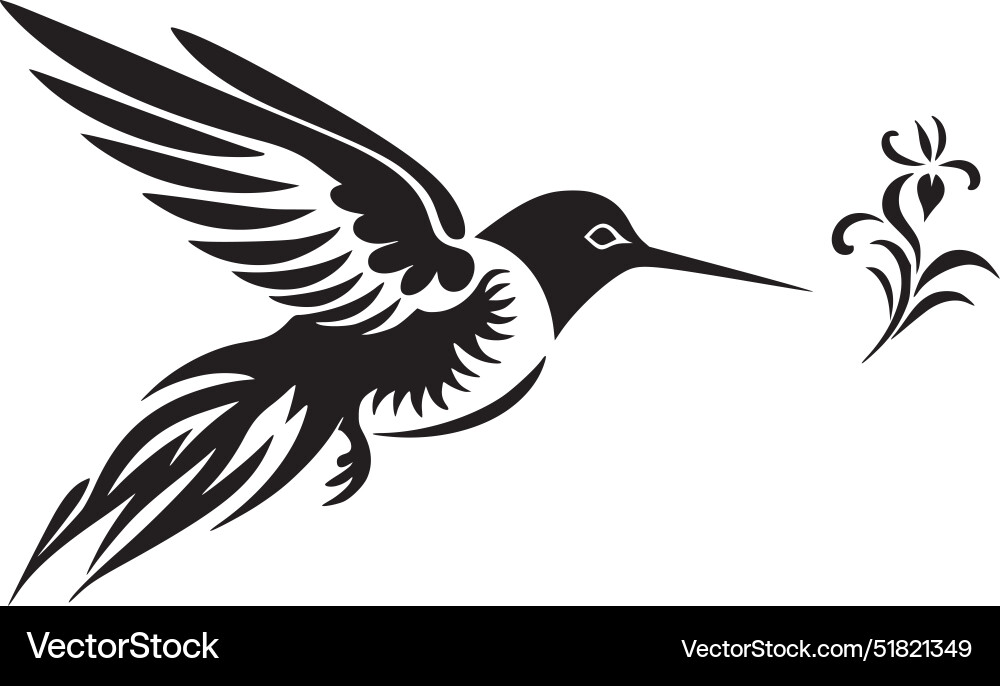 Hummingbird - high quality logo ideal Royalty Free Vector