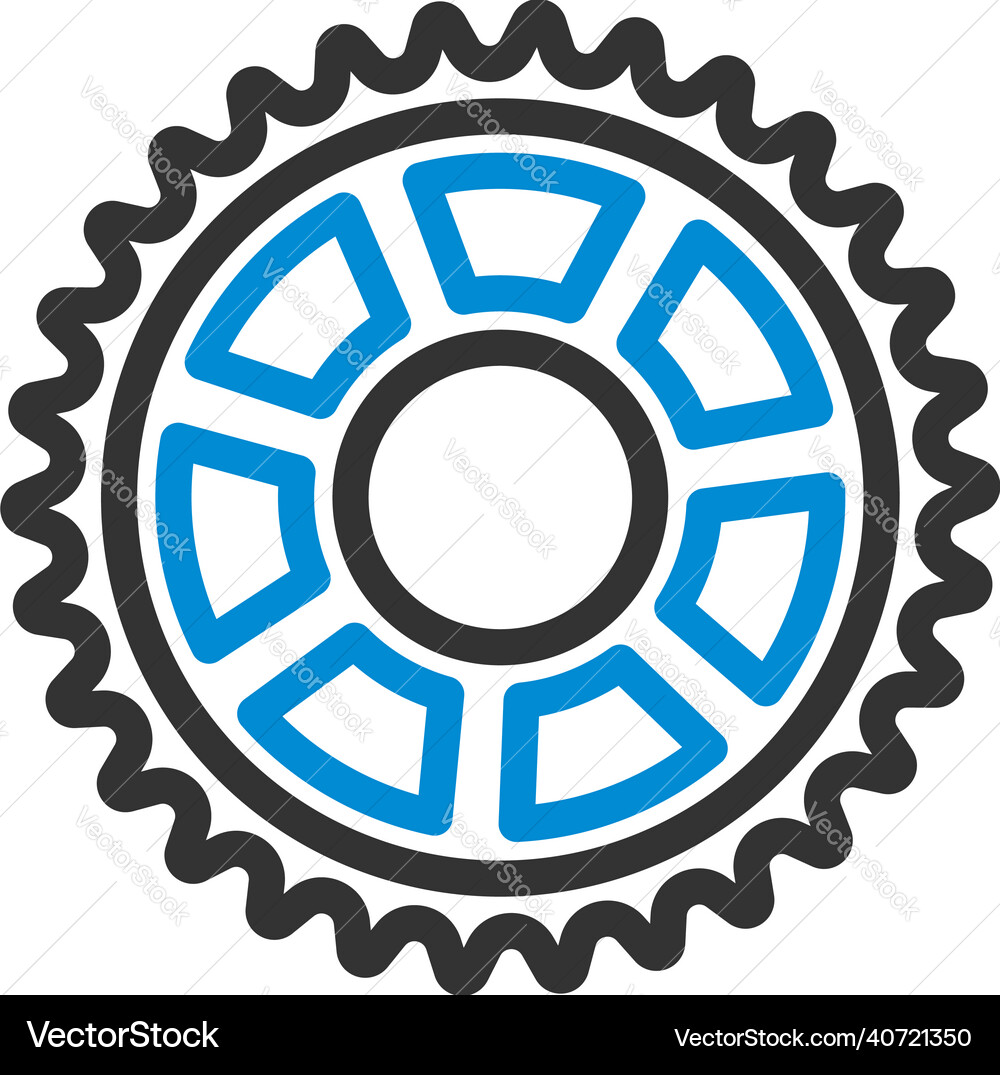 Bike gear star icon Royalty Free Vector Image - VectorStock