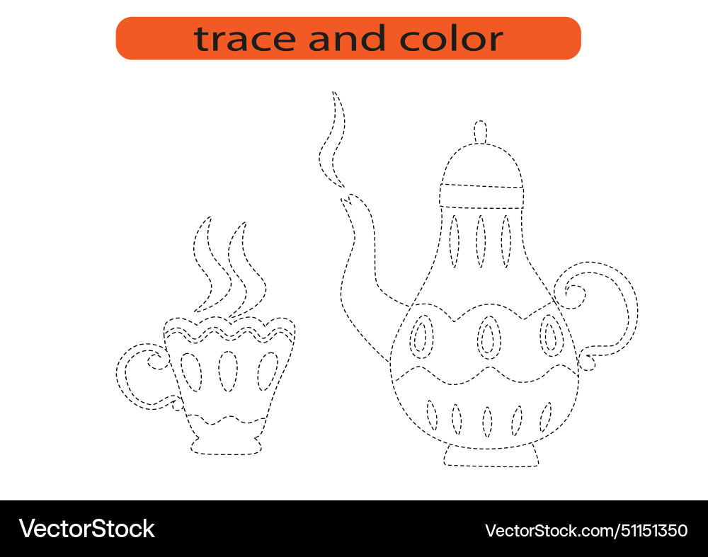 Handwriting practice for kids draw lines Vector Image