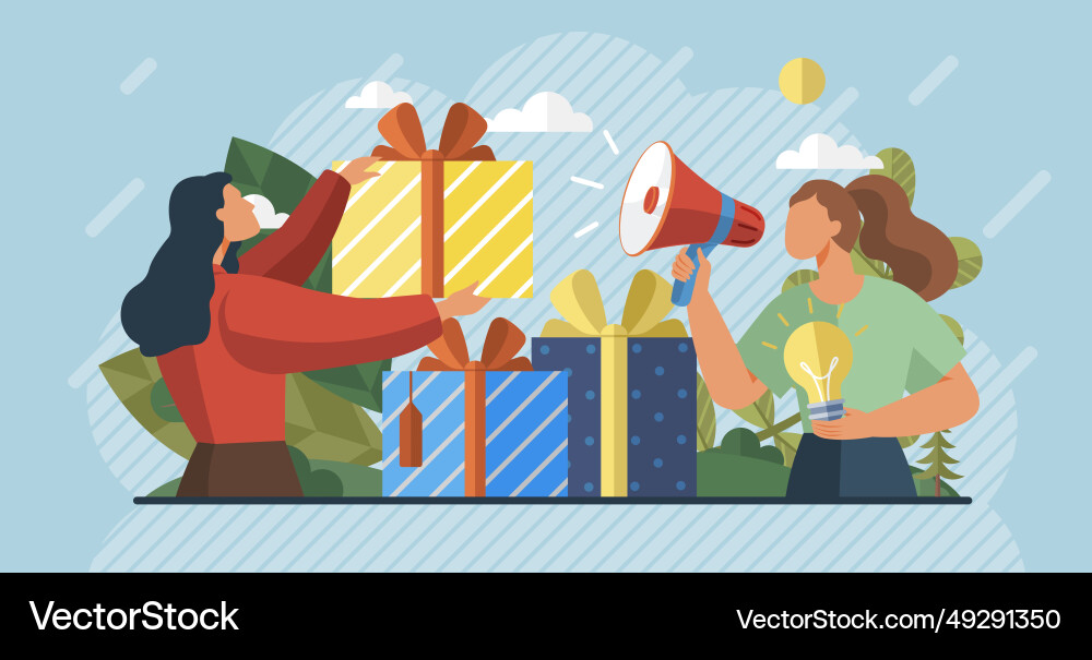 Influencer influencers have power to influence Vector Image