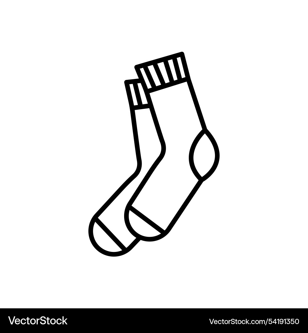 Socks icon footwear Royalty Free Vector Image - VectorStock