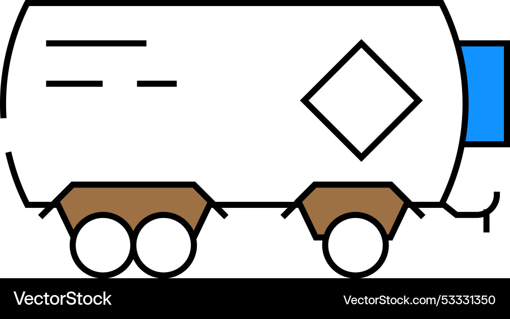 Transportation biogas tank icon color Royalty Free Vector
