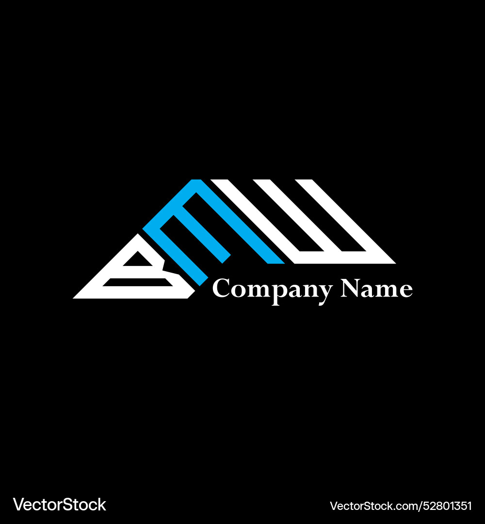 Bmw logo design simple and modern Royalty Free Vector Image