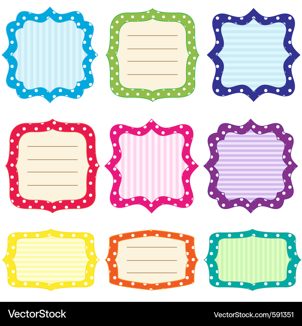 Frame set Royalty Free Vector Image - VectorStock