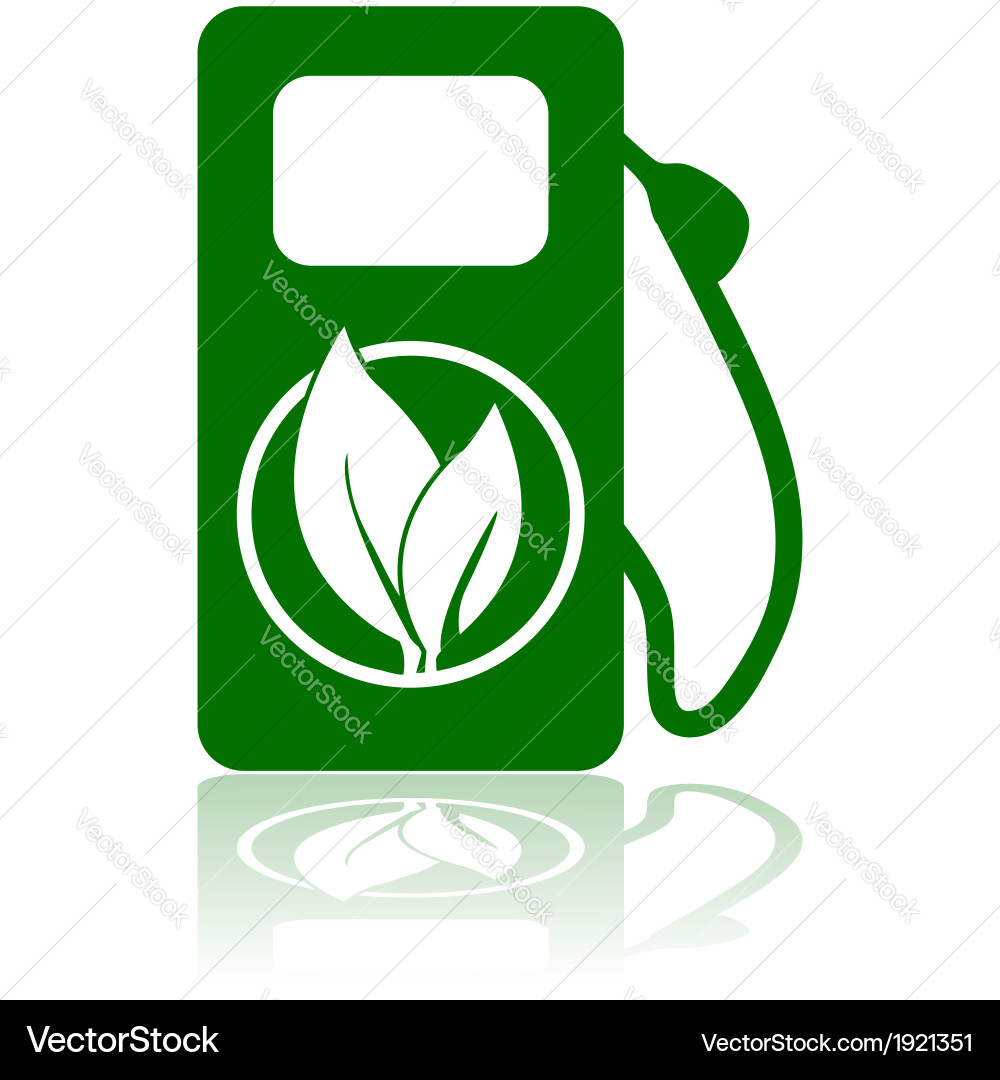 Green Fuel Pump Icon Royalty Free Vector Image