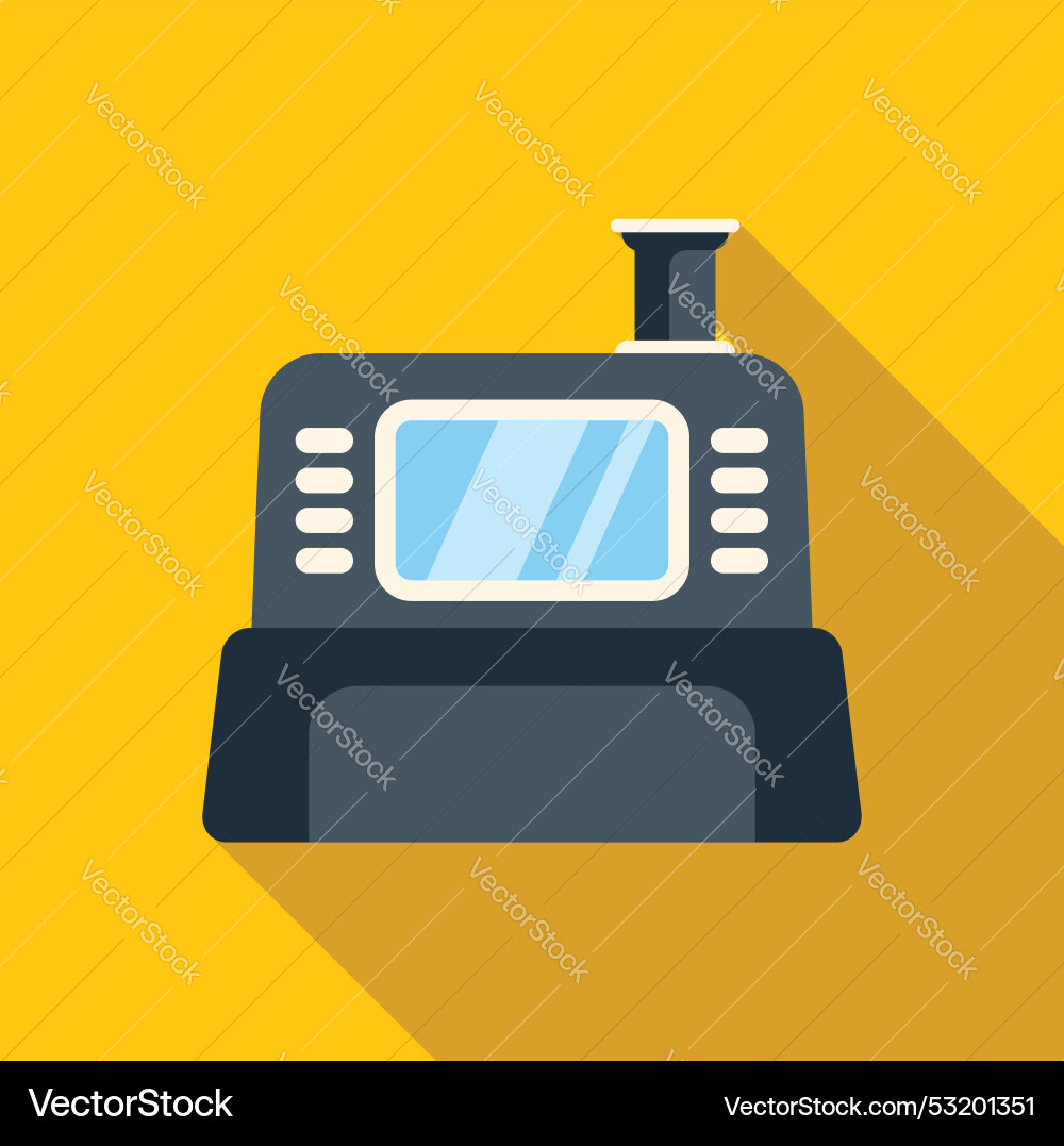 Modern bank cash machine accepting banknotes Vector Image