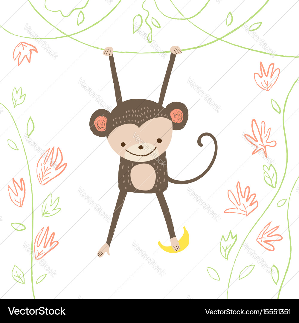 Monkey Royalty Free Vector Image - VectorStock