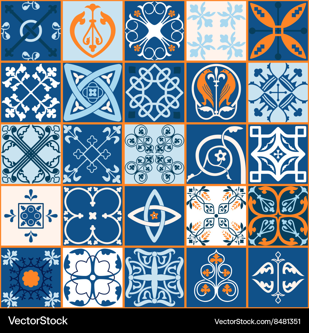 Moroccan tiles pattern Royalty Free Vector Image